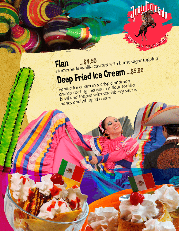 Desserts Menu – Juan Colorado
