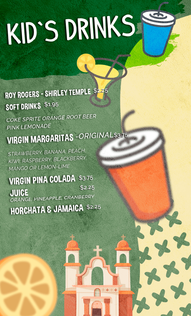 Kids Menu – Juan Colorado